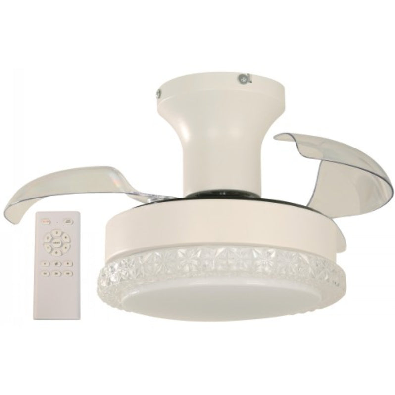VENTILADOR LED TECHO BLANCO DC 22" 20W 3000/4000/6500K CCT CAMBIABLE ...