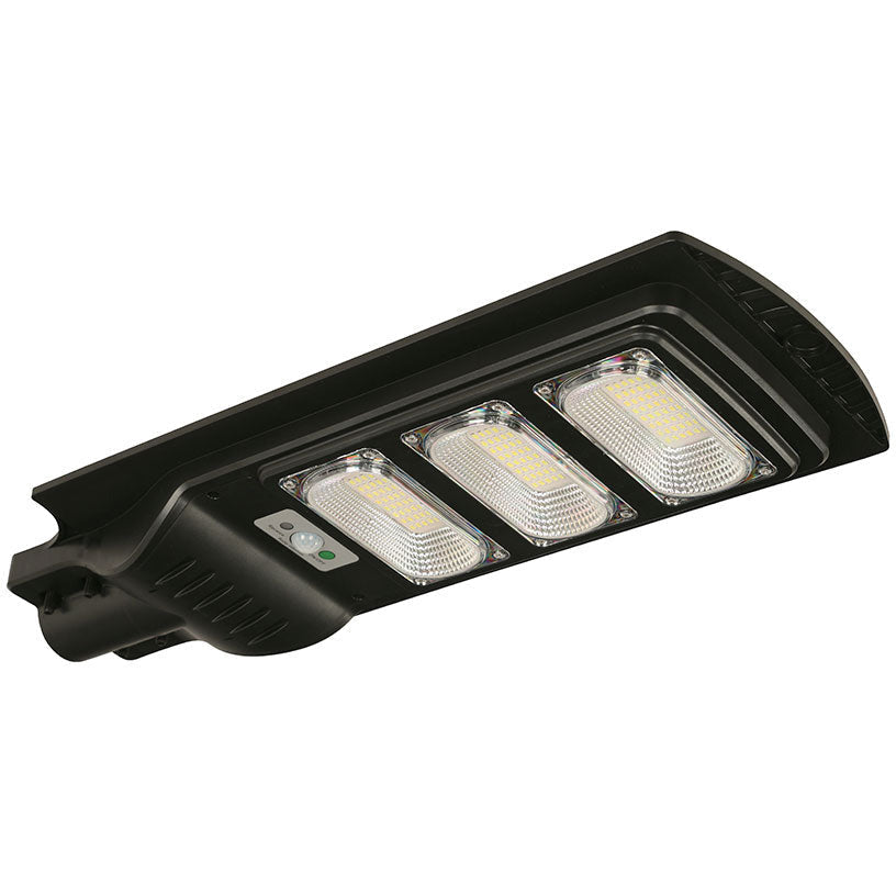 LAMP. LED EXT. SOLAR CALLE NEGRO 1L 90W 3.2V 6000-7000K (CON CONTROL R ...