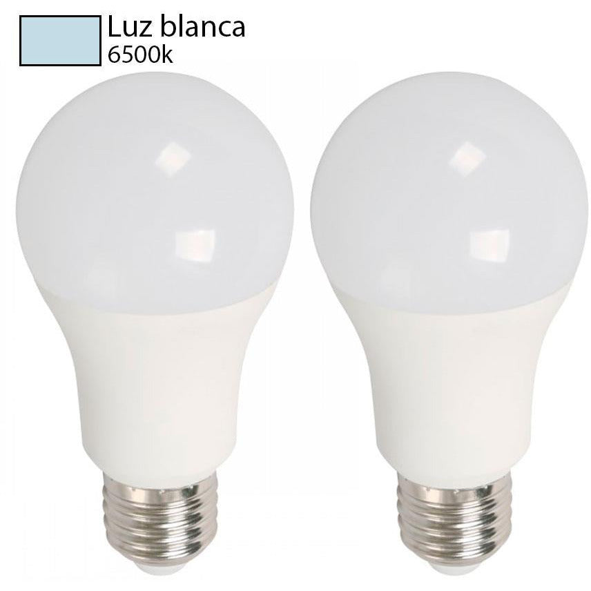 BOMBILLO LED A60 E27 15W 100-240V 6500K 2 PIEZAS — Lumicentro SA