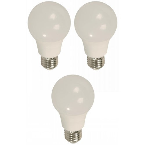 BOMBILLO LED A60 E27 8W 120V 2700K 3 PIEZAS — Lumicentro SA